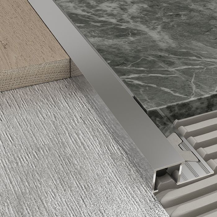 Tilers Trim Stainless Steel Bridge Profile 12.5mm | Tilers Trim