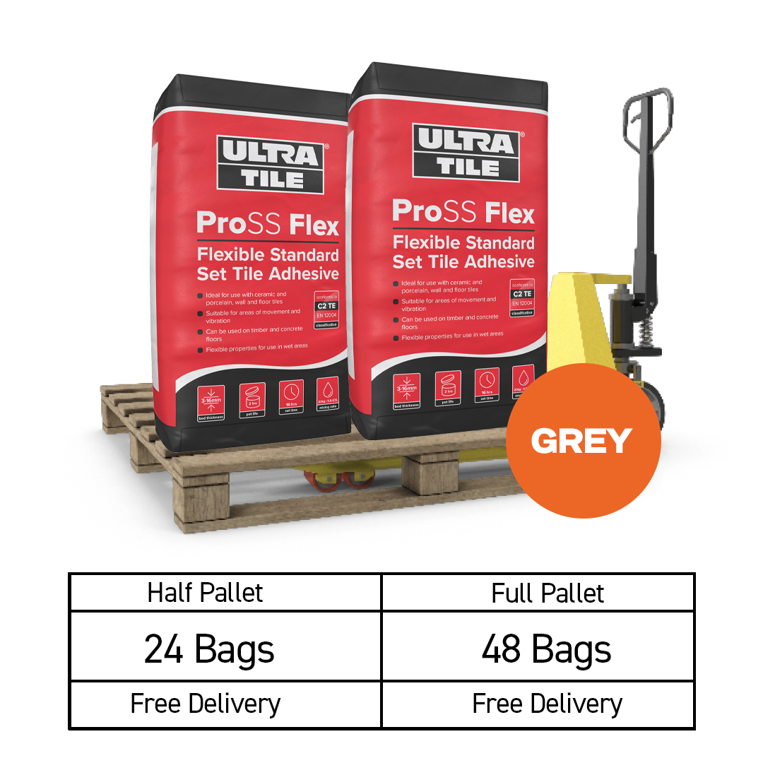 Ultra TileFix Standard Set Flexible Grey 20kg Adhesive | Tilers Gear